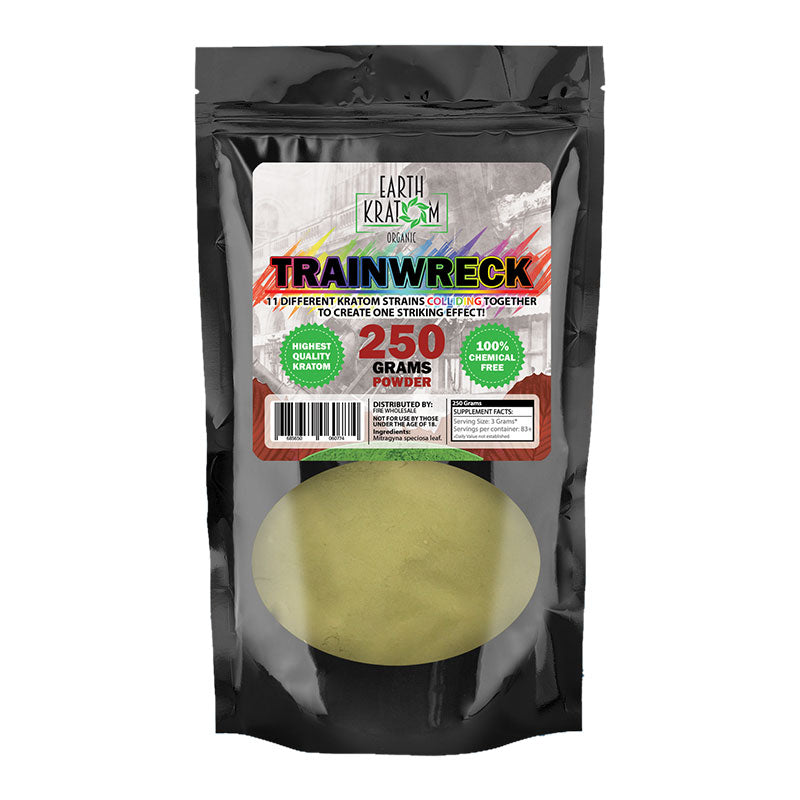 Earth - Kratom Powder Tea Trainwreck 250gm – TGRLeafy.com